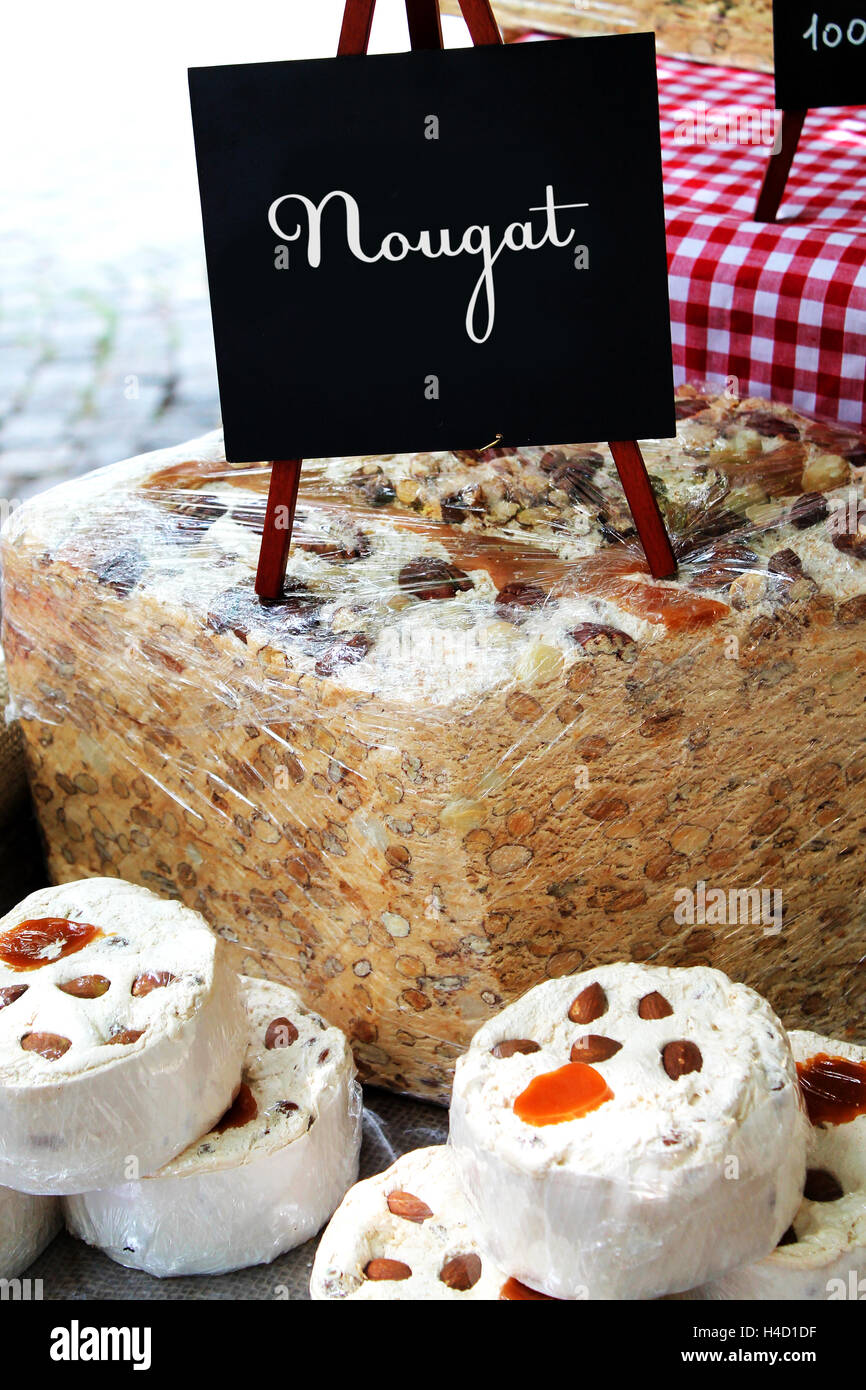 Nougat for sale at a market Stock Photo - Alamy