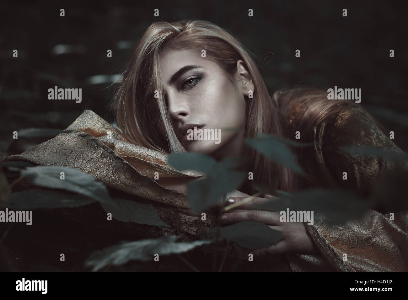 Beautiful vampire girl hi-res stock photography and images - Alamy