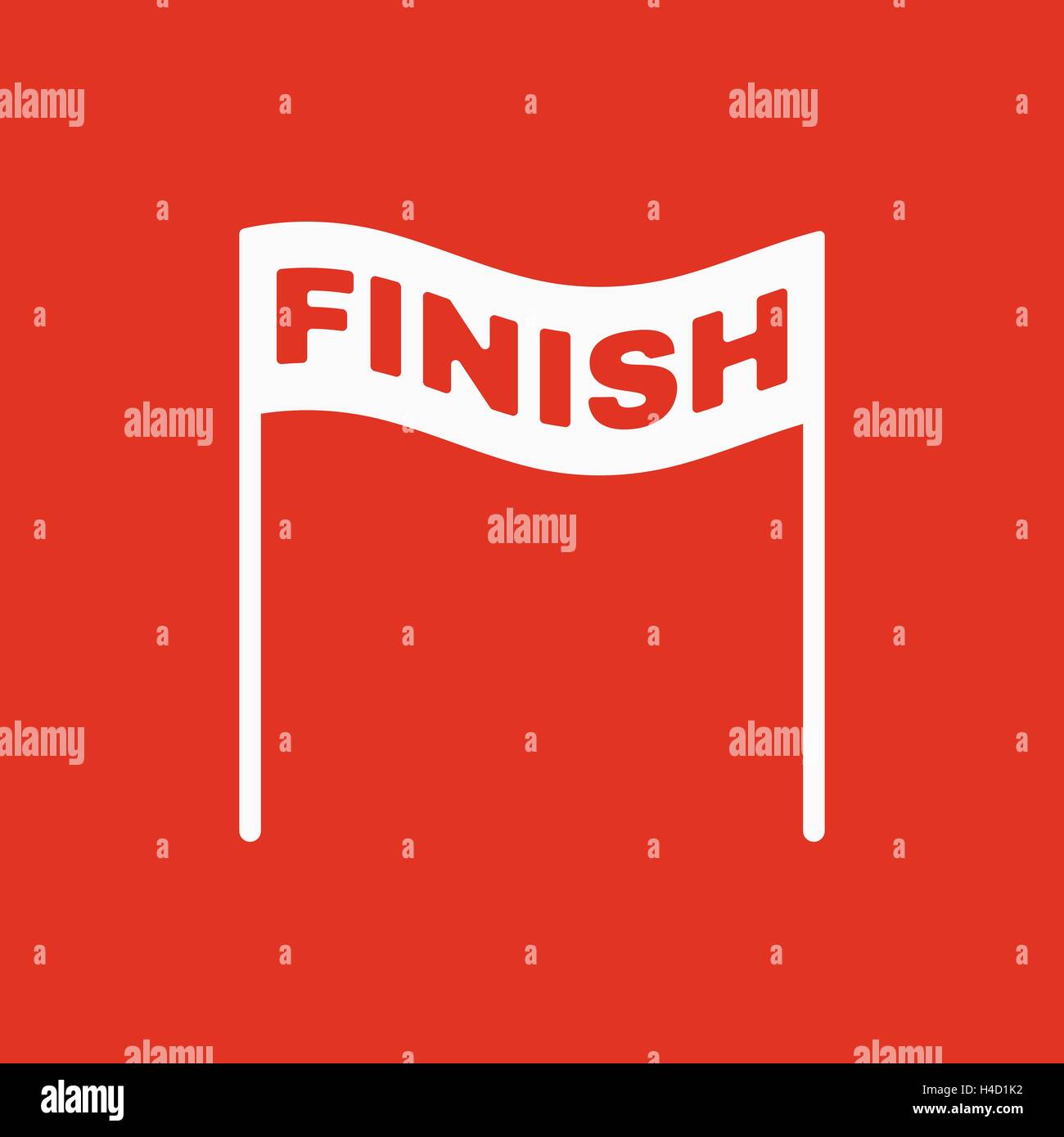 The finish icon. Finish symbol. Flat Stock Vector Image & Art - Alamy