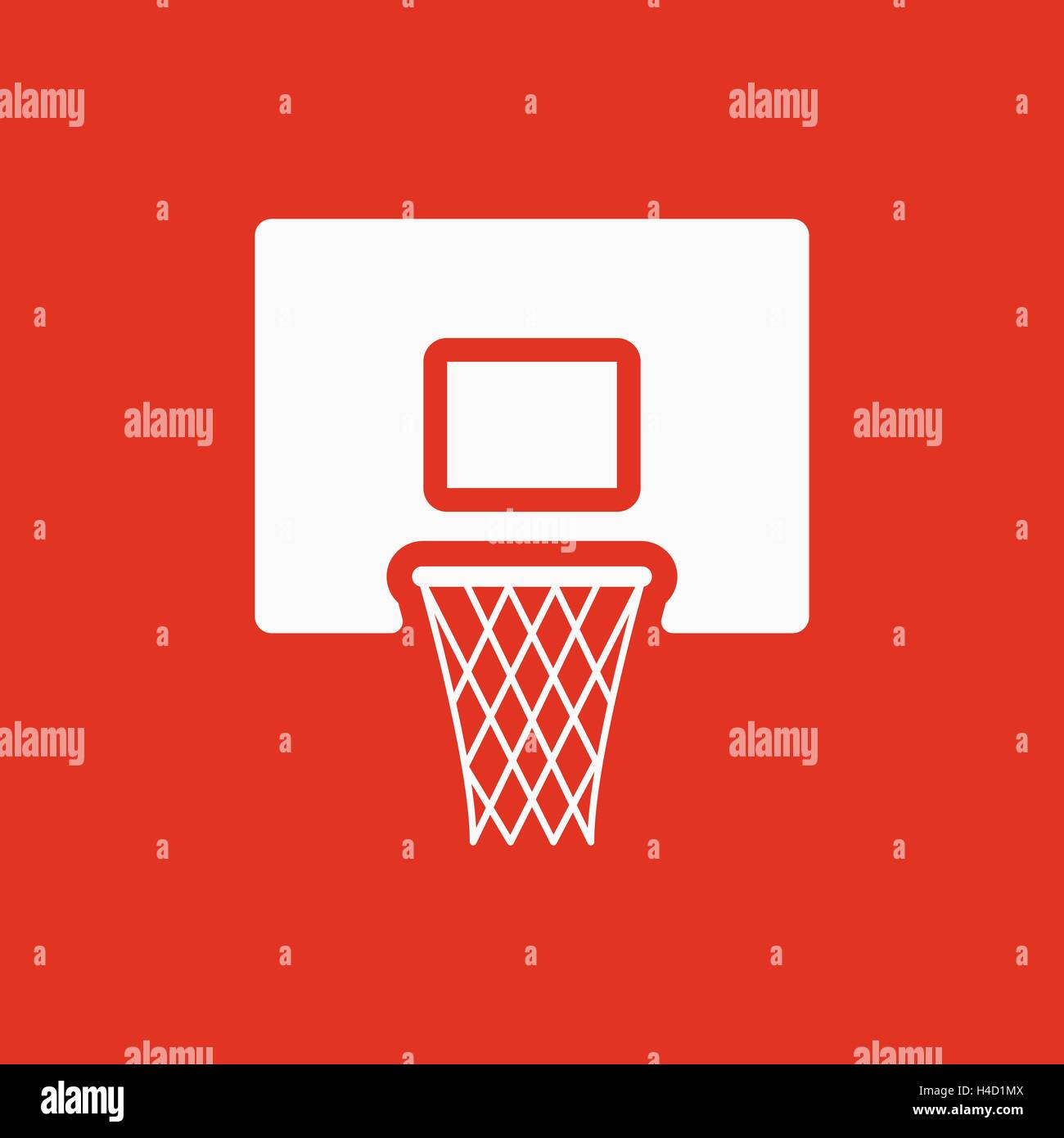 The basketball icon. Game symbol. Flat Stock Vector Image & Art - Alamy