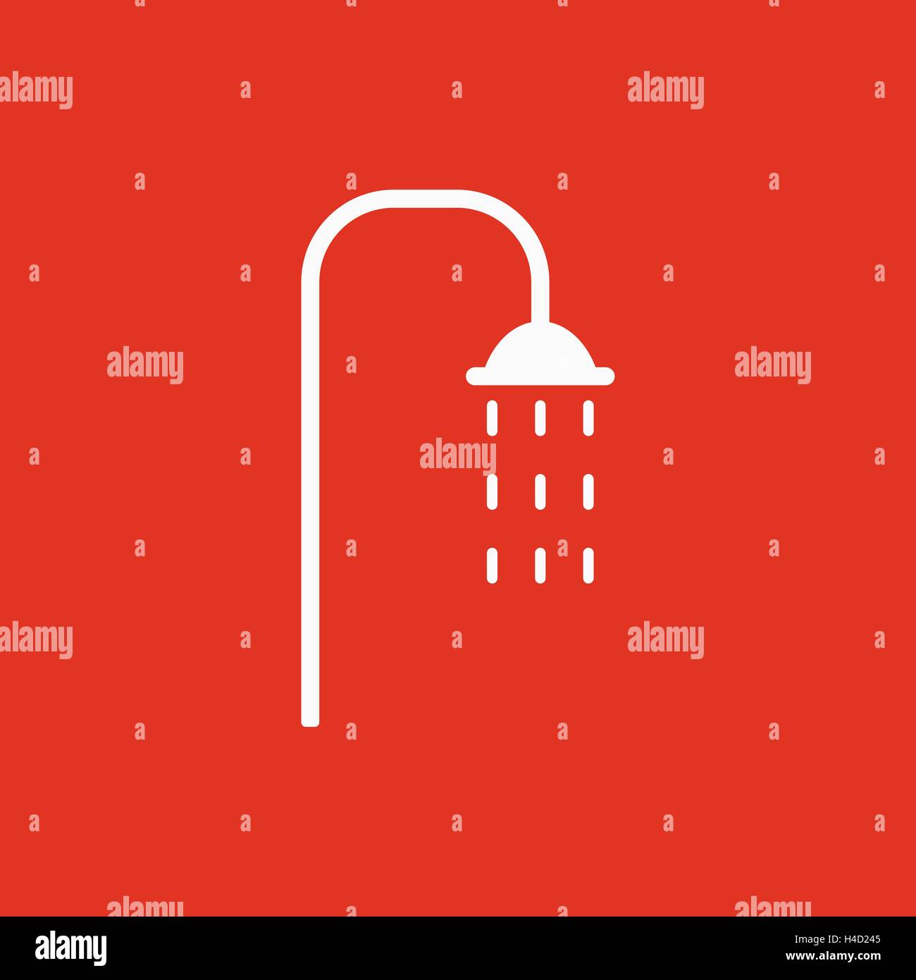 The shower icon. Bathroom symbol. Flat Stock Vector Image & Art - Alamy