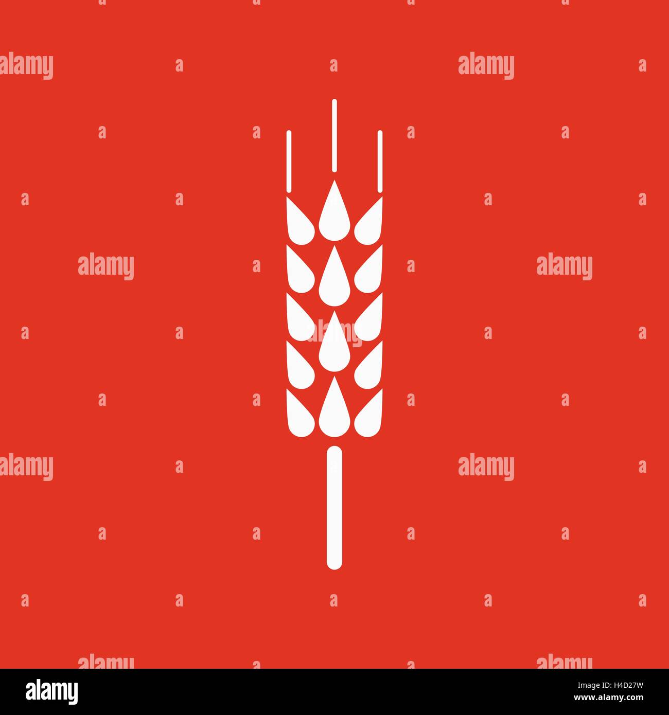 The spica icon. Wheat symbol. Flat Stock Vector Image & Art - Alamy