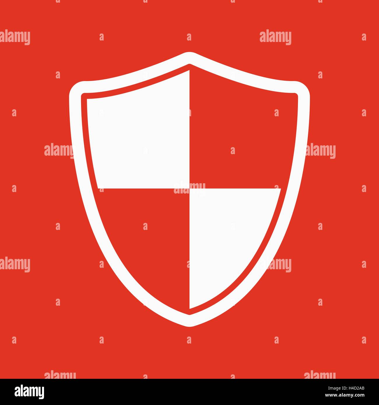 The shield icon. Security and safety, firewall symbol Stock Vector ...
