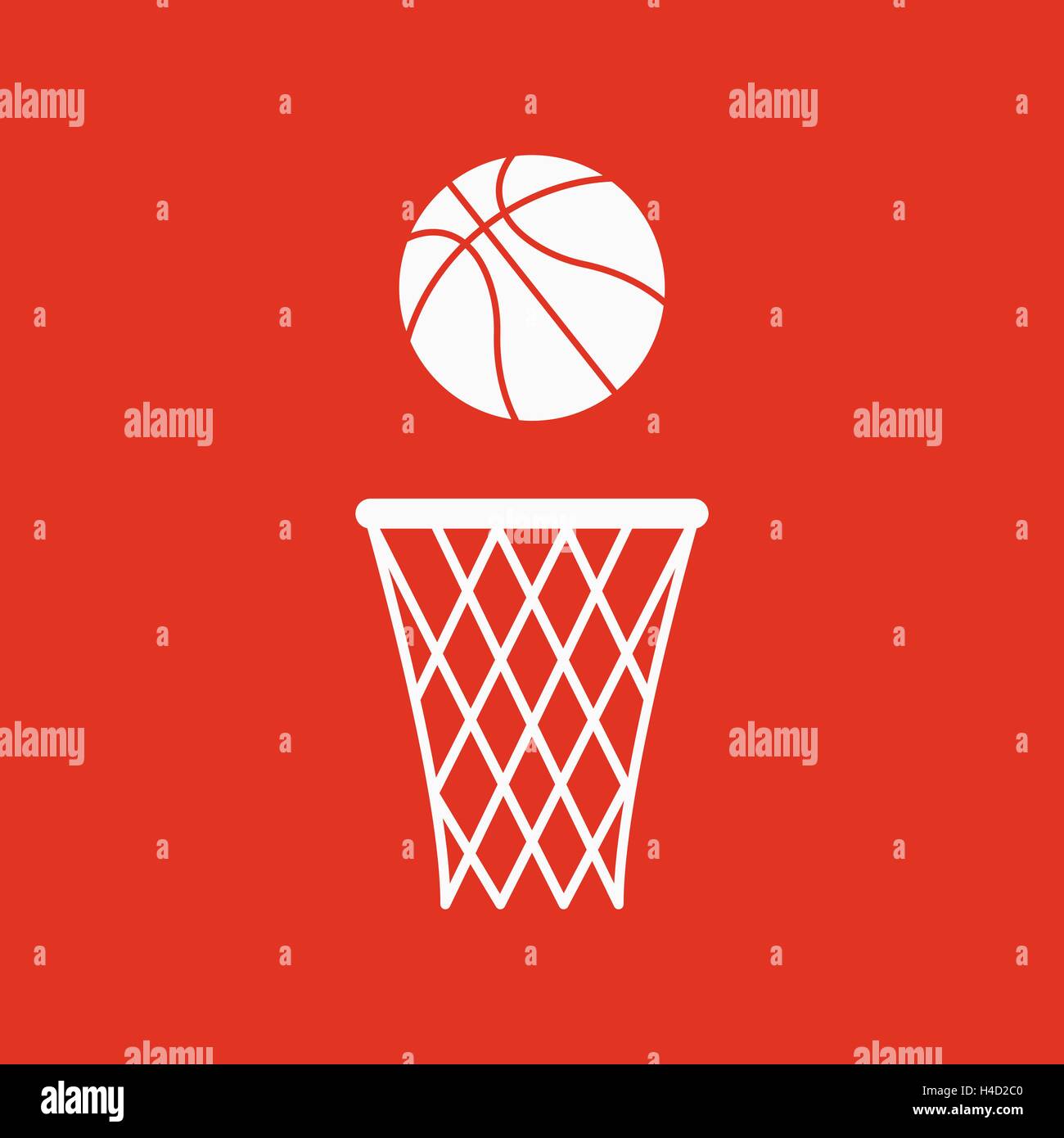 The basketball icon. Game symbol. Flat Stock Vector Image & Art - Alamy