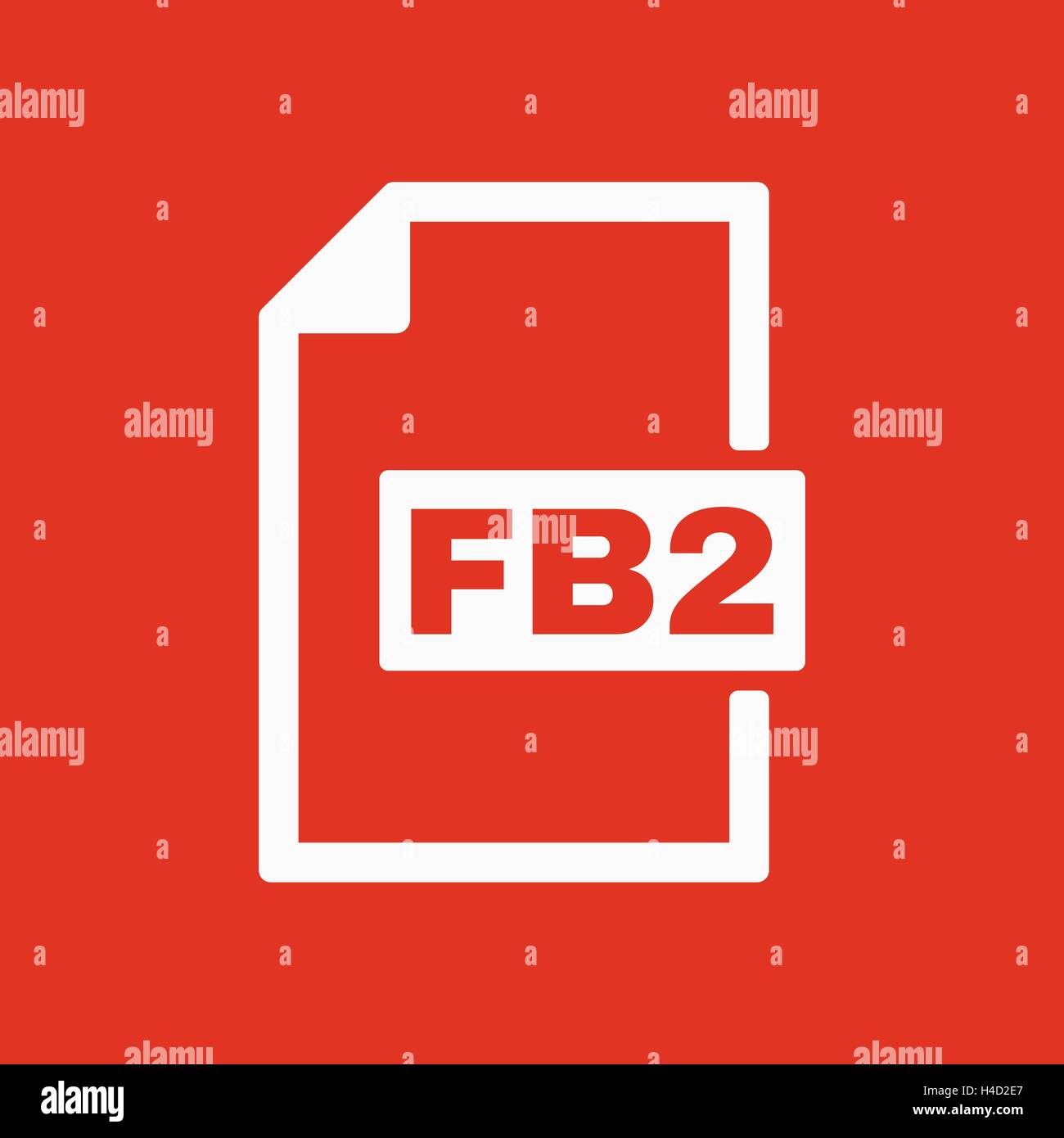 The FB2 icon. File format symbol. Flat Stock Vector Image & Art - Alamy