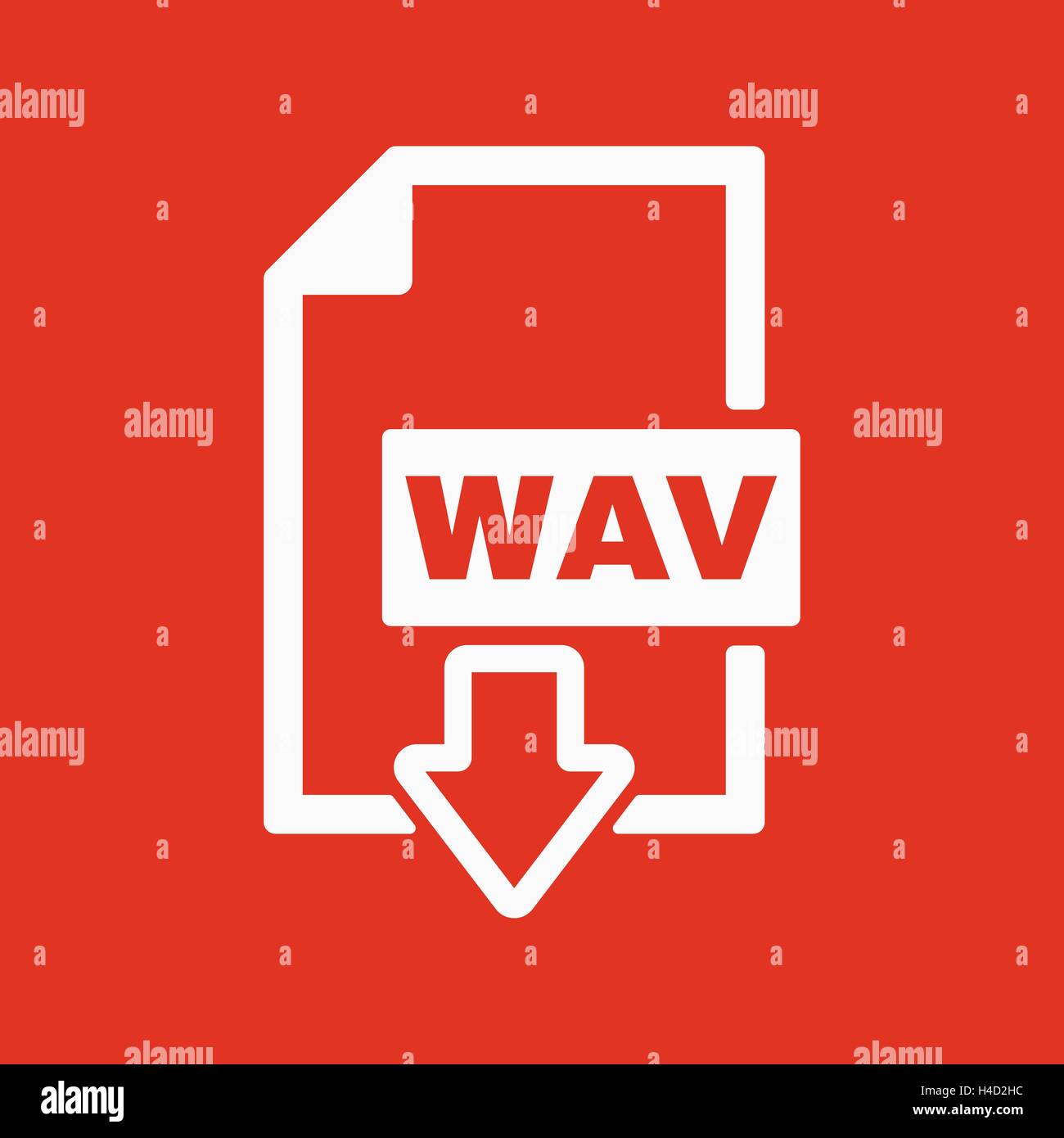 The WAV icon. File audio format symbol. Flat Stock Vector Image & Art ...