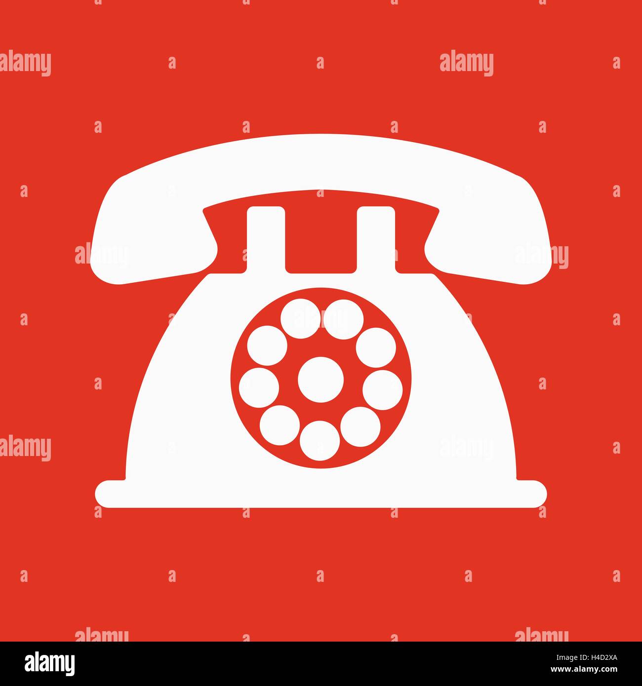The phone icon. Telephone and support, hotline, helpdesk symbol. Flat ...