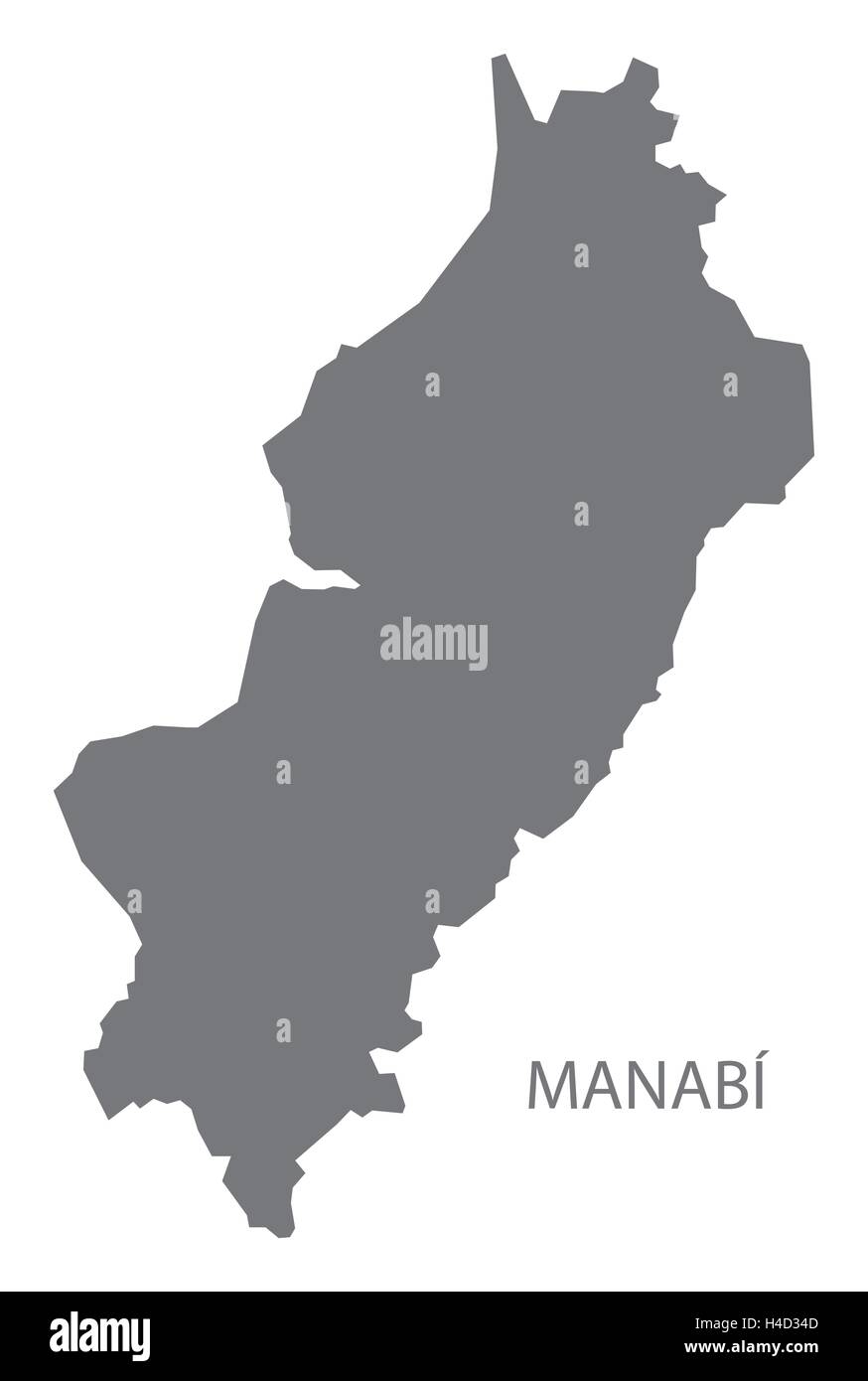 Manabi Ecuador Map grey Stock Vector Image & Art - Alamy