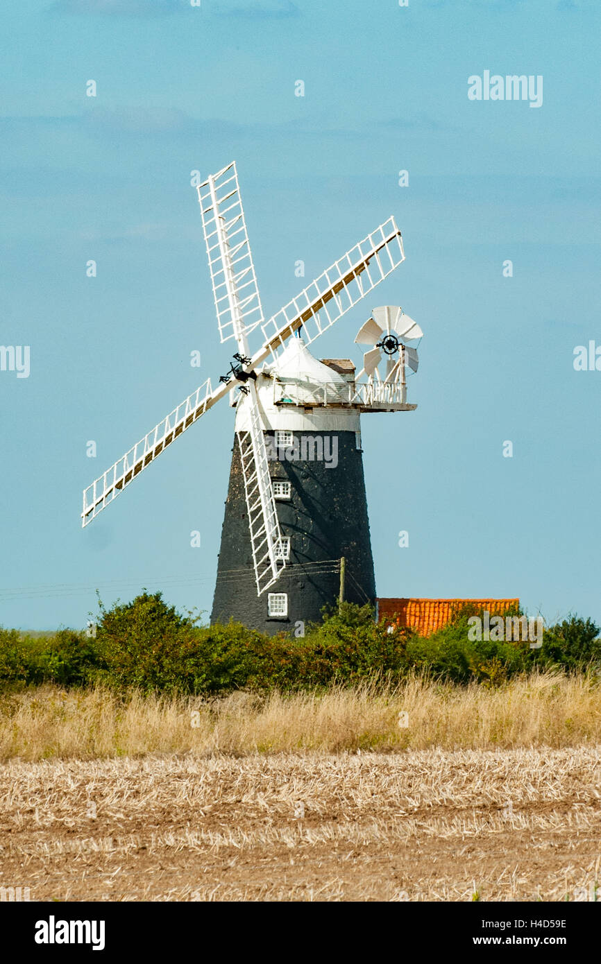 Tower Windmill, Burnham Overy Staithe, Norfolk, England Stock Photo - Alamy