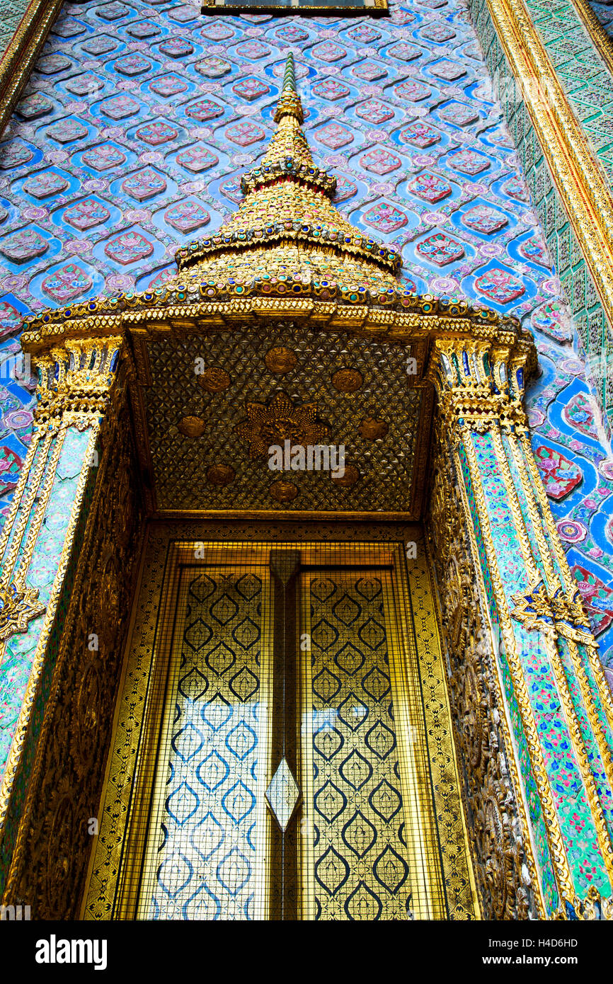 thailand asia in bangkok rain temple abstract cross colors roof wat ...