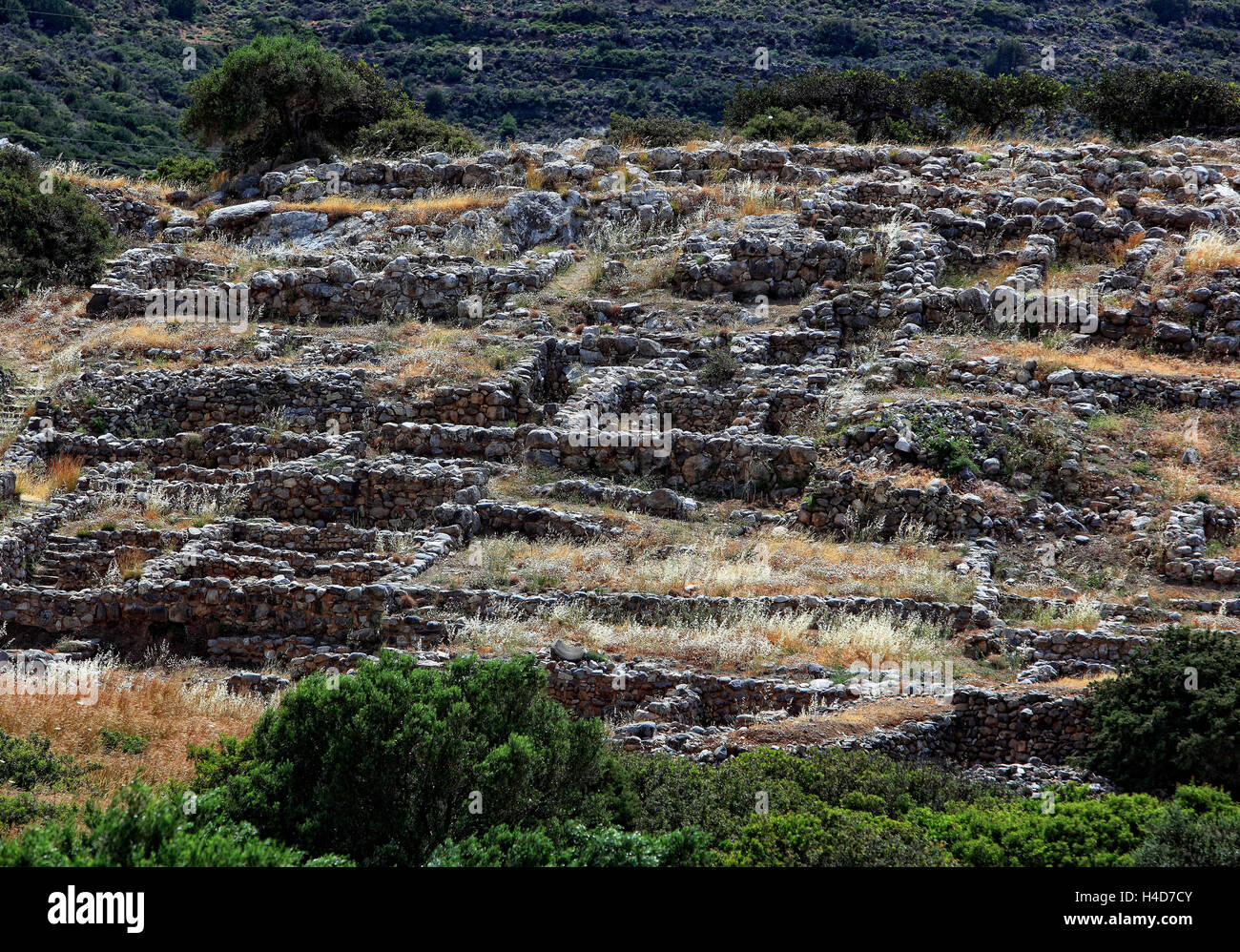 Crete, Gournia, small antique port from minoischer time, archaeological ...