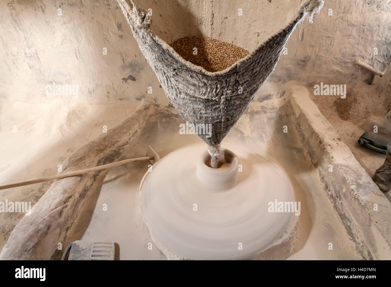 Traditional Flour Mill Stock Photo - Alamy