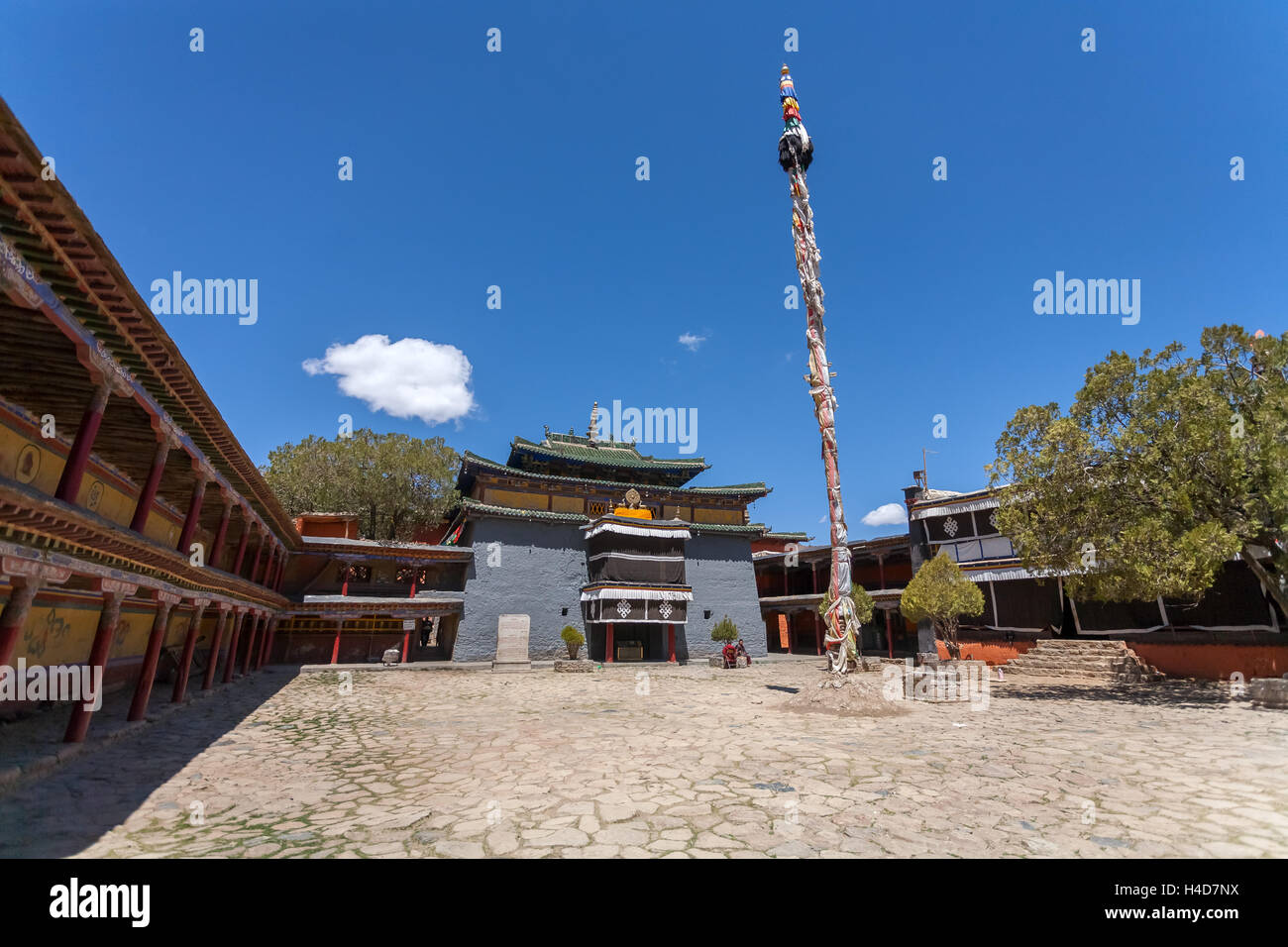 Main entrance to Shalu Monastery Stock Photo - Alamy