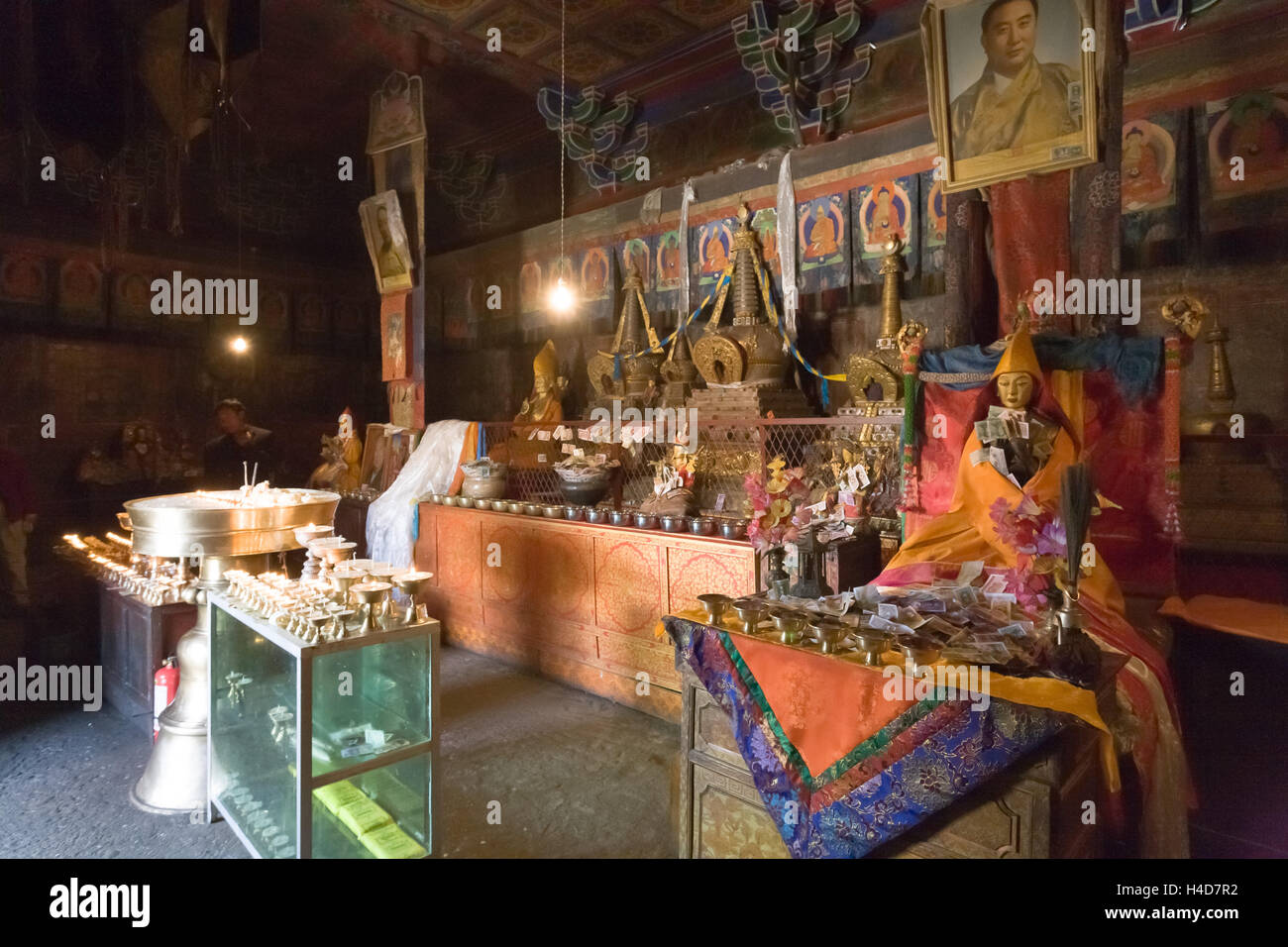 Inside Shalu Monastery, Tibet, China Stock Photo - Alamy