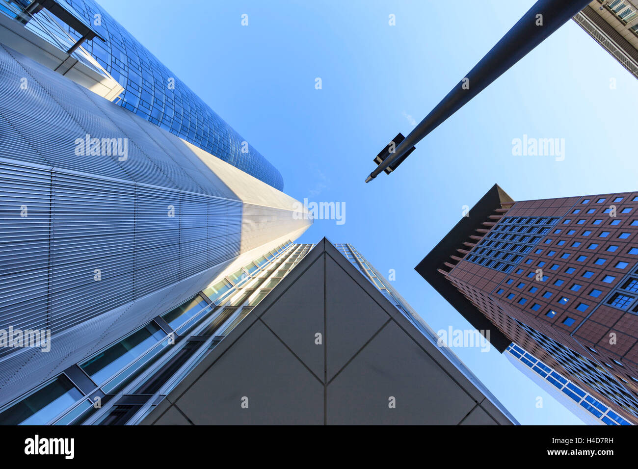 Europe, Germany, Hessia, Frankfurt, high rises in the financial ...