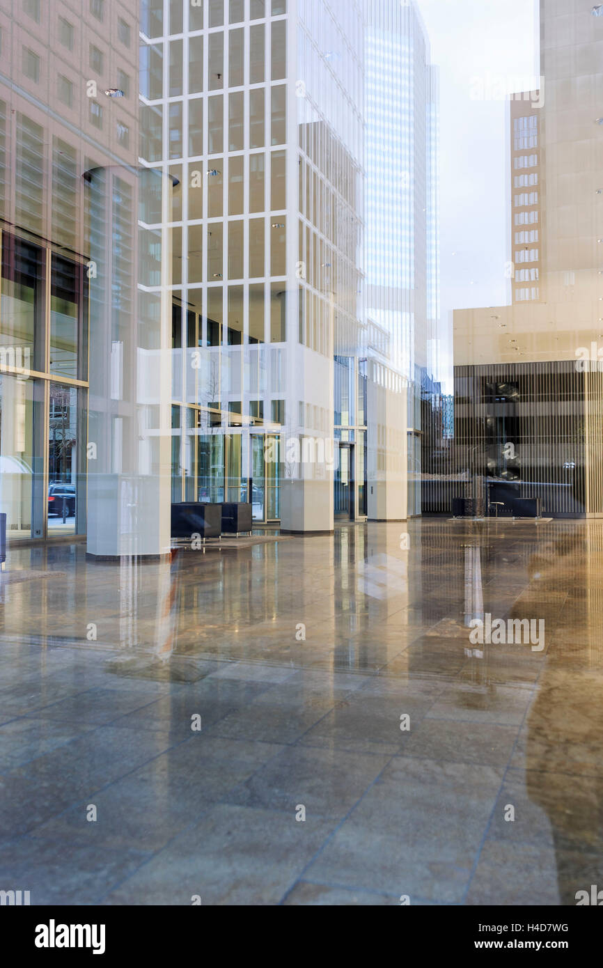 Europe, Germany, Hessians, Frankfurt, bank fourth, bank towers in of a ...