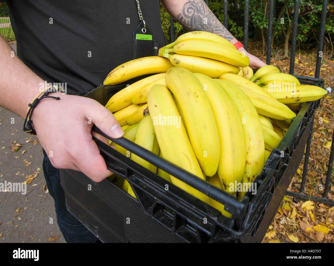EDITORIAL USE ONLY Asda delivery driver Rueben Townsend, delivers ...