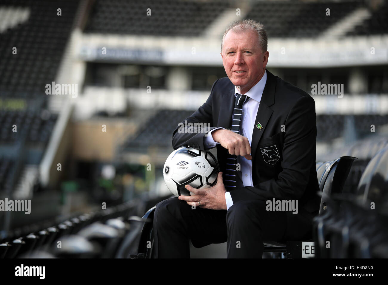 New Derby County manager Steve McClaren after a press conference at the ...