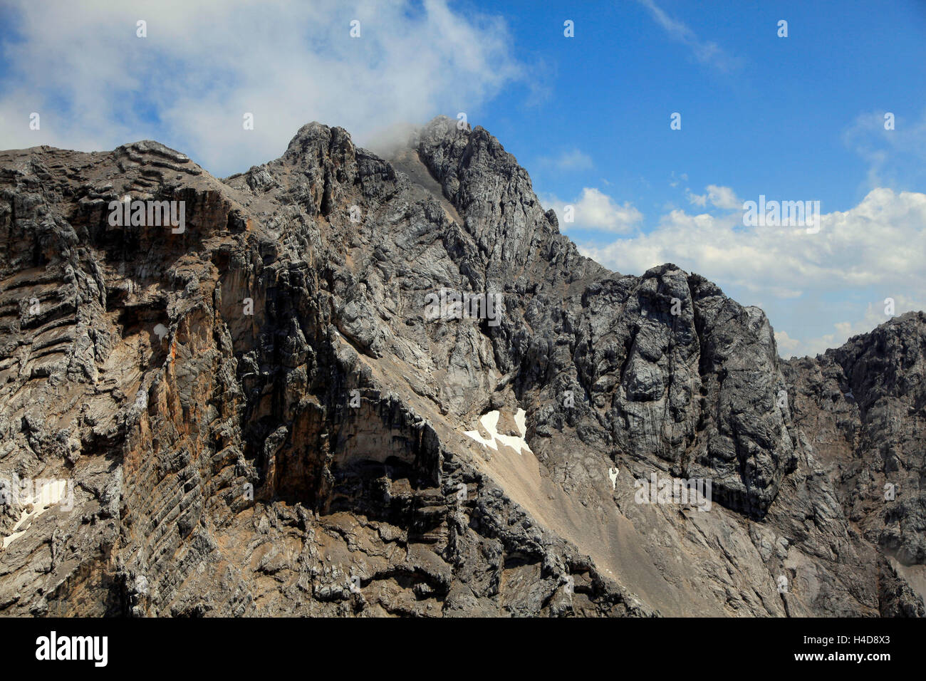 Aerial picture Dreitorspitzen (mountain peak Stock Photo - Alamy