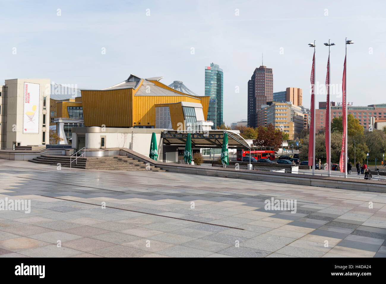 Germany, Berlin, the philharmonic concert hall from the cultural forum ...