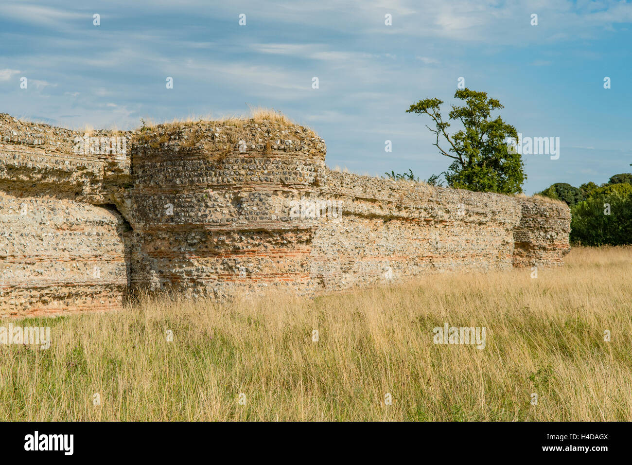 Burgh castle roman fort norfolk hi-res stock photography and images - Alamy