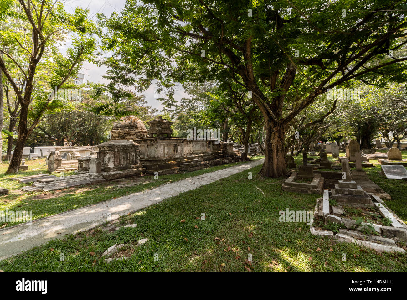Protestant cemetery in Georgetown, Penang, Malaysia, british, english ...