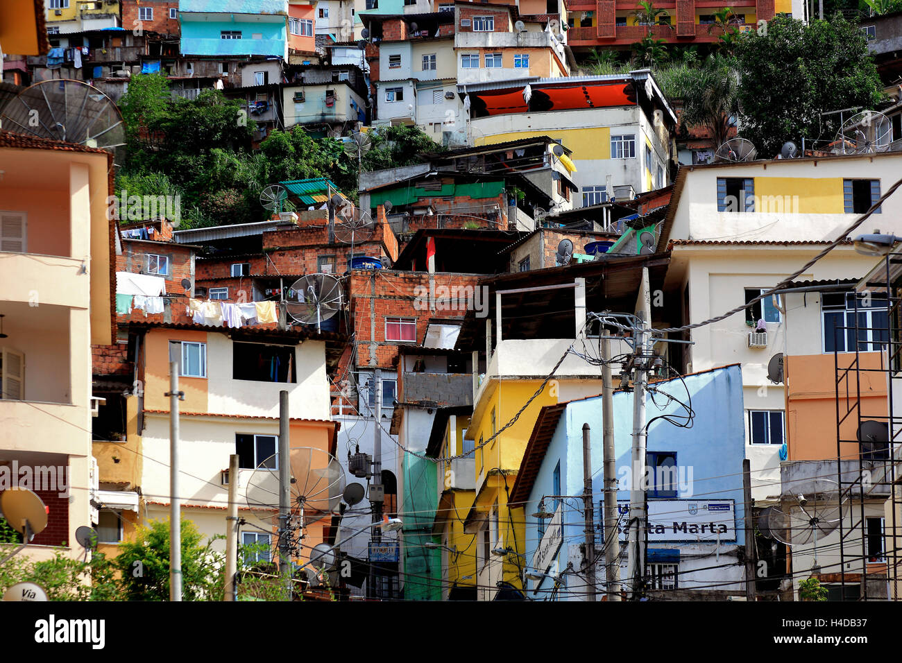 Favela Santa Marta, Rio de Janeiro, Brazil Stock Photo - Alamy