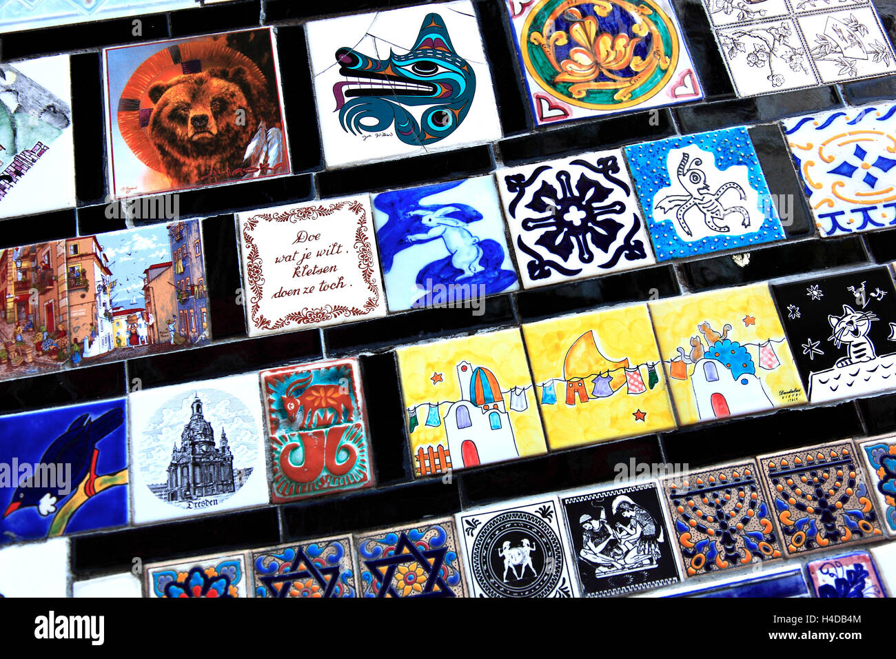 Esaderia Th Selaron, tile stairs Santa Teresa to Lapa the artist Jorge ...