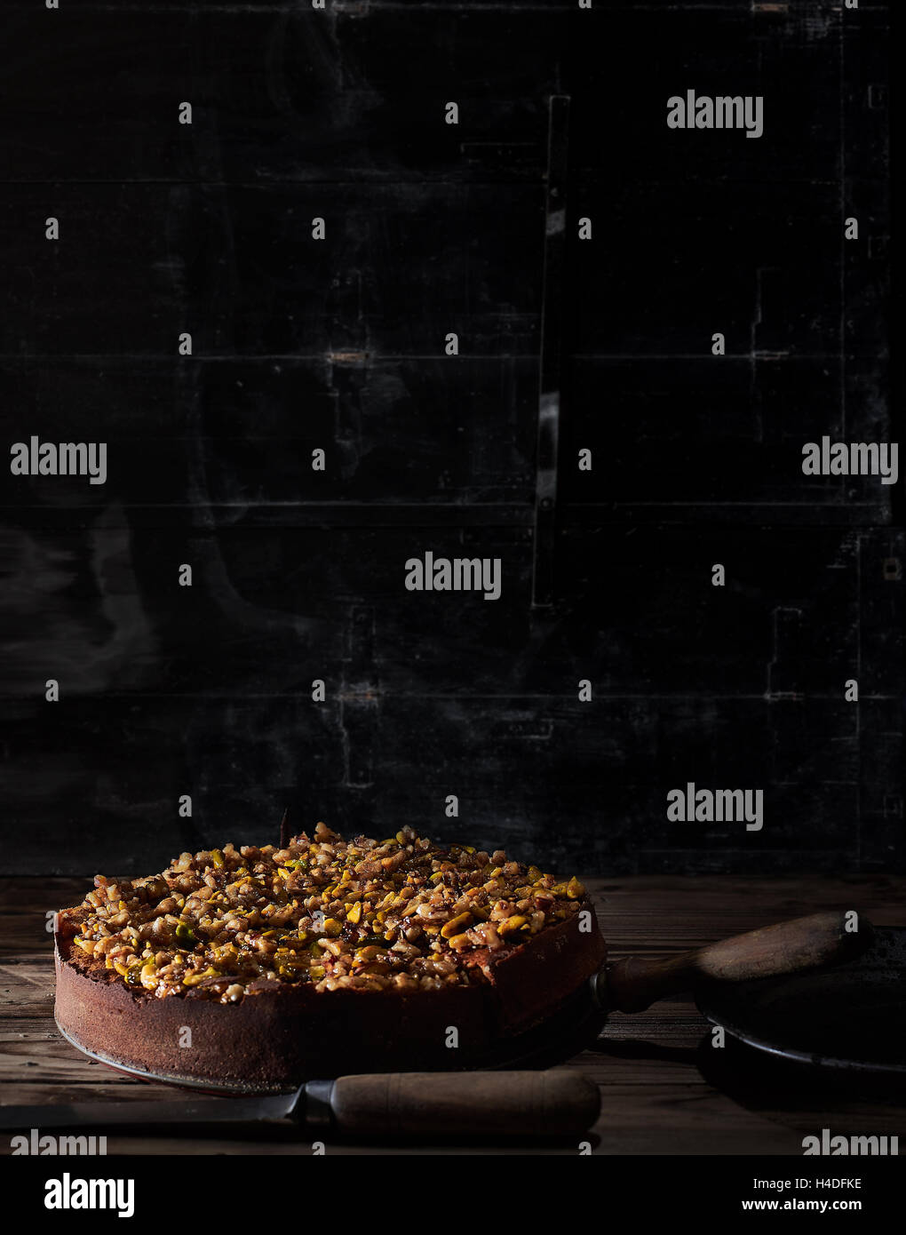 Karydopita, syrup-soaked sponge walnut cake, a typical Greek dessert ...