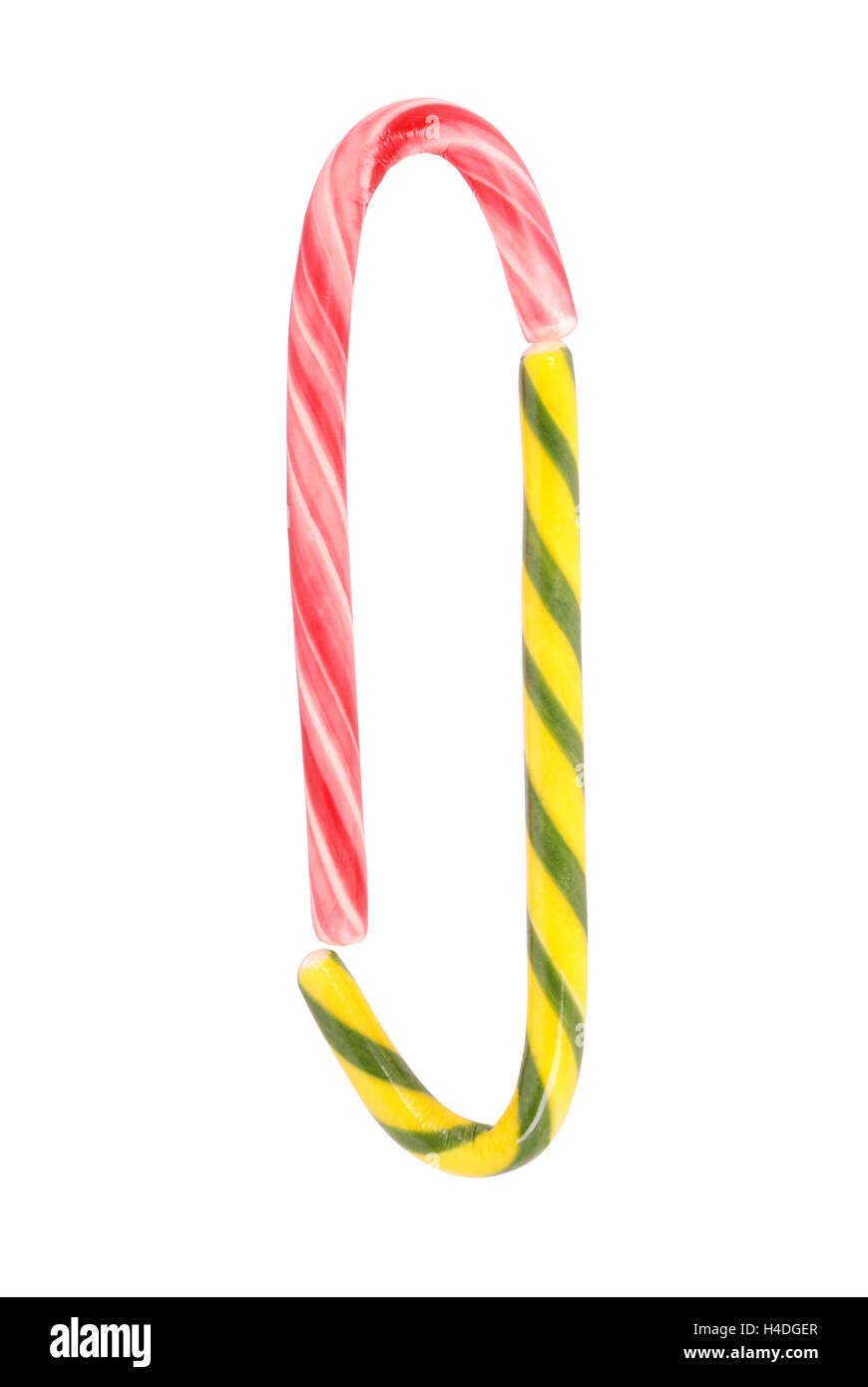 Yellow Green Candy Cane