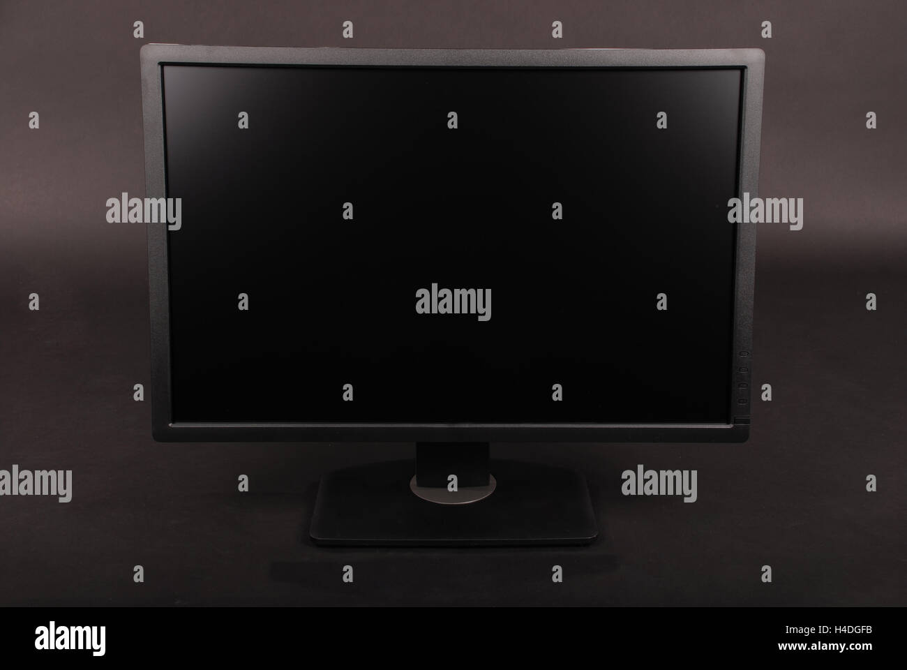 Black PC monitor black background with soft shadow (Clipping path Stock ...