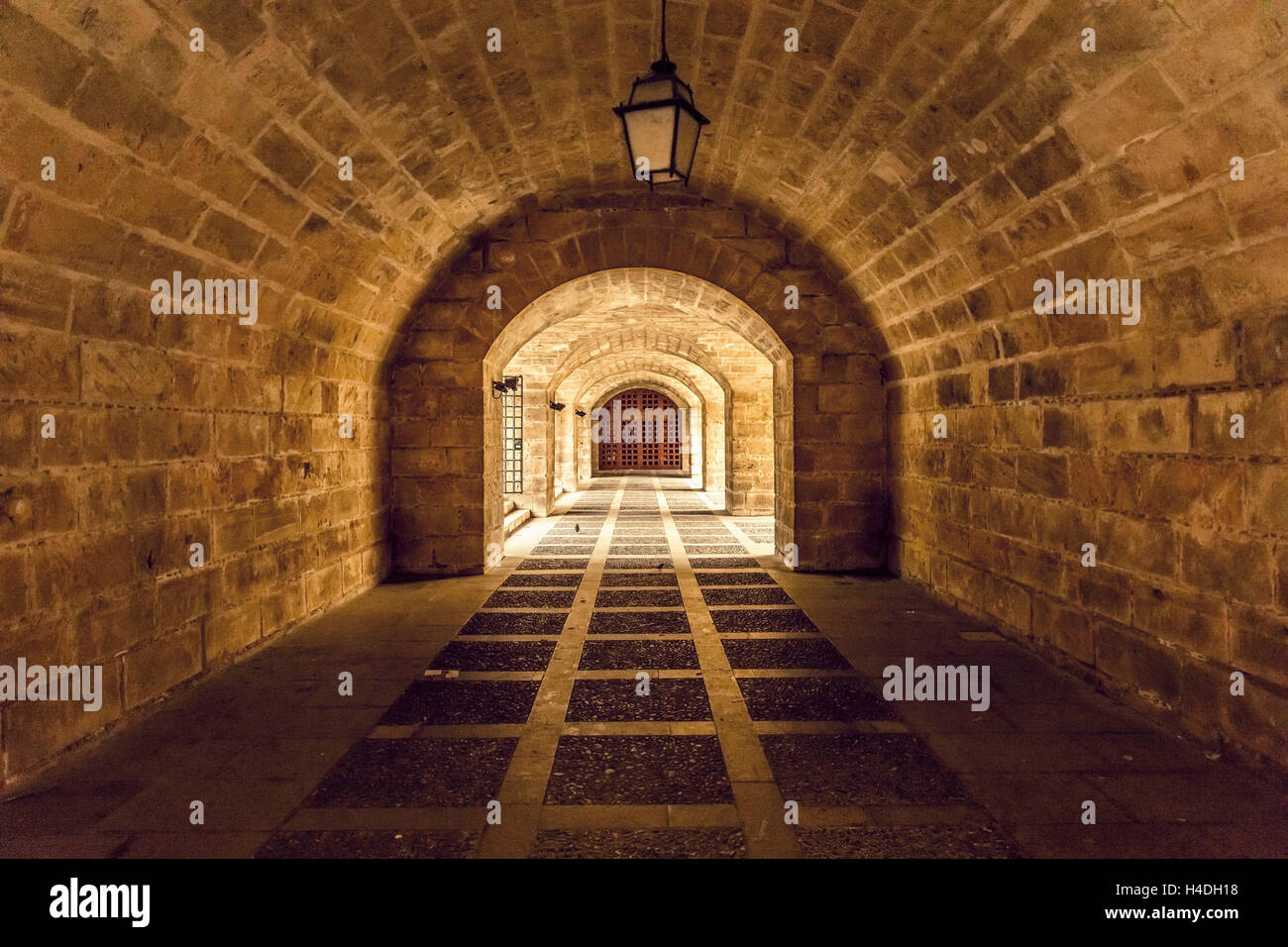 Vault, walk, cathedral the saints Maria, Spain, Majorca, the Balearic ...