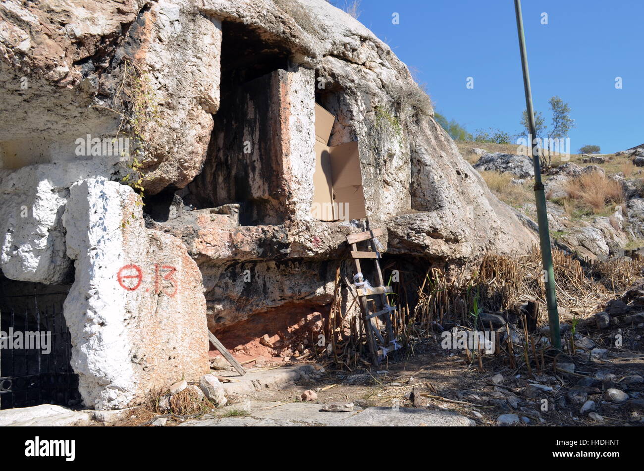 caves and mines around Greece Stock Photo - Alamy
