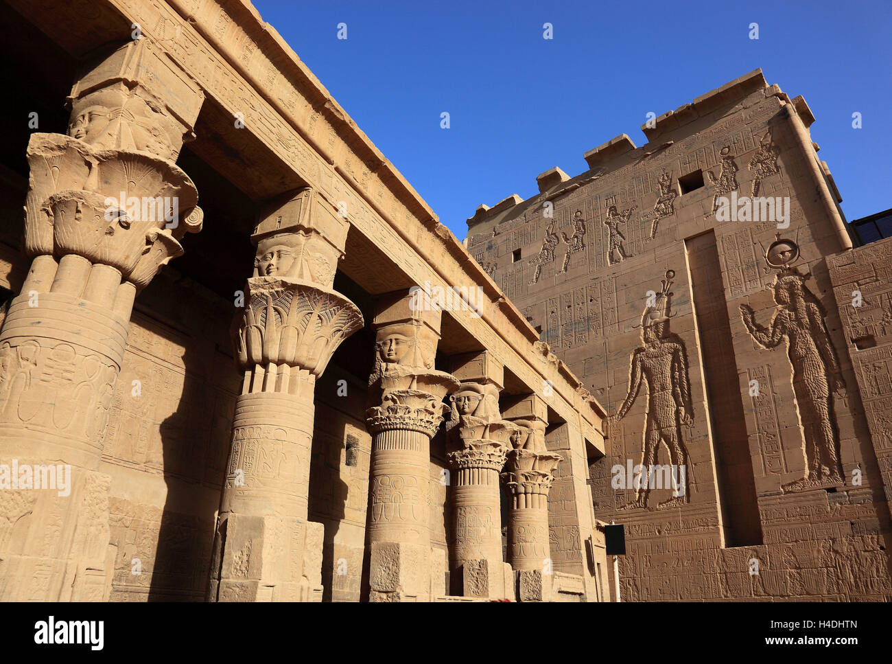 Isistempel, Isis temple Philae on the island Agilkia, Isis temple, part ...