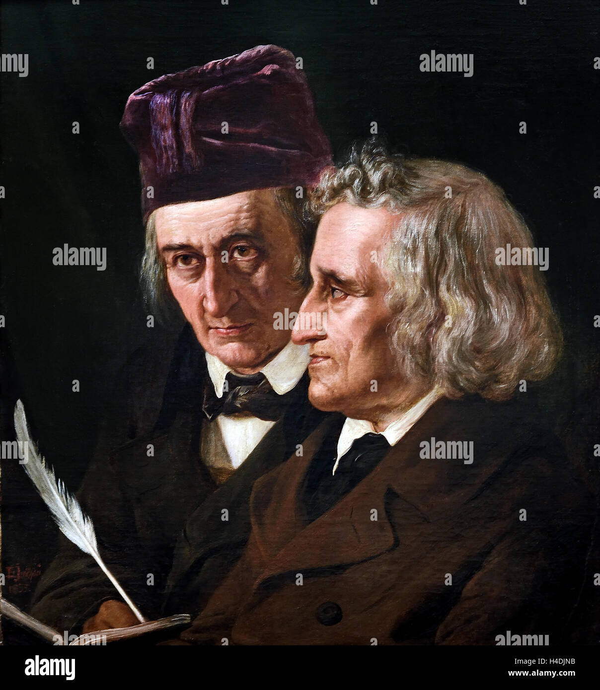 Grimm brothers portrait hi-res stock photography and images - Alamy