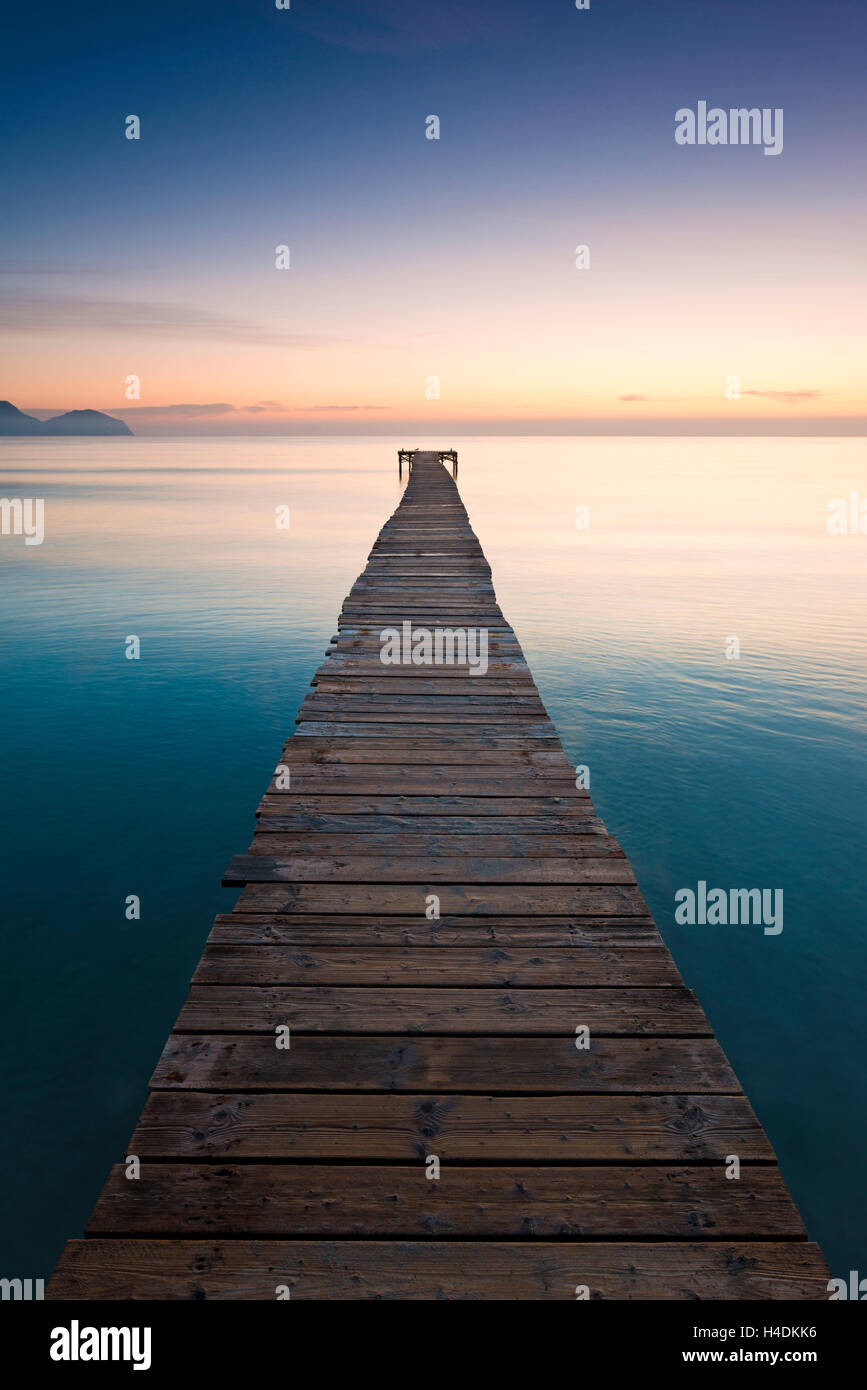 Bridge over the sea, Majorca, Spain Stock Photo - Alamy