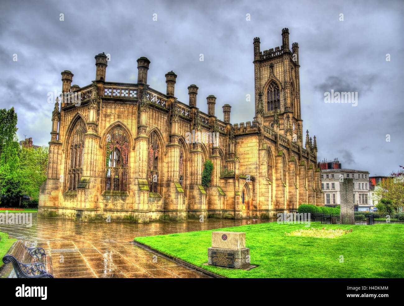 St Luke's Church in Liverpool - England Stock Photo - Alamy