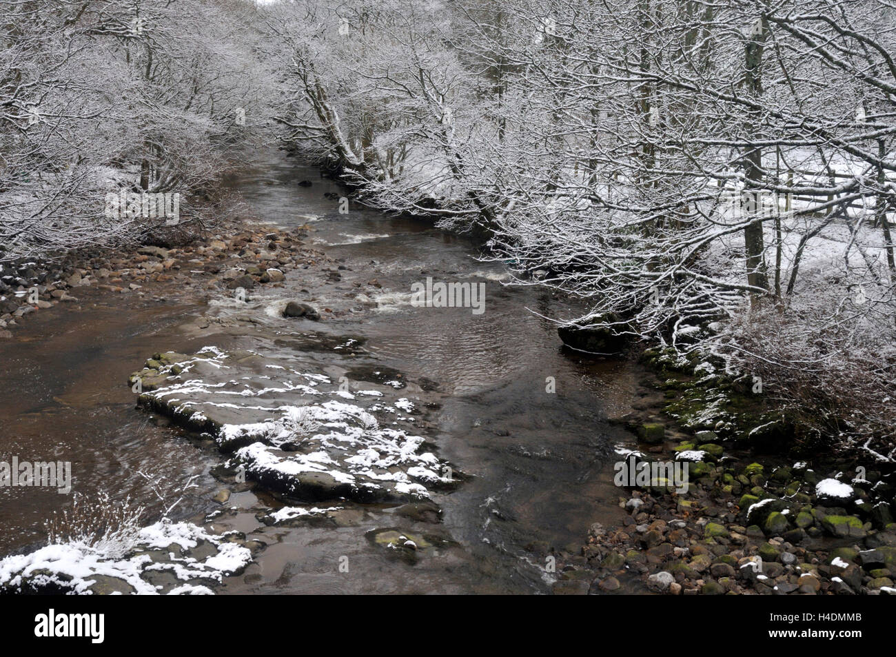 The River Wear in Winter Stock Photo - Alamy