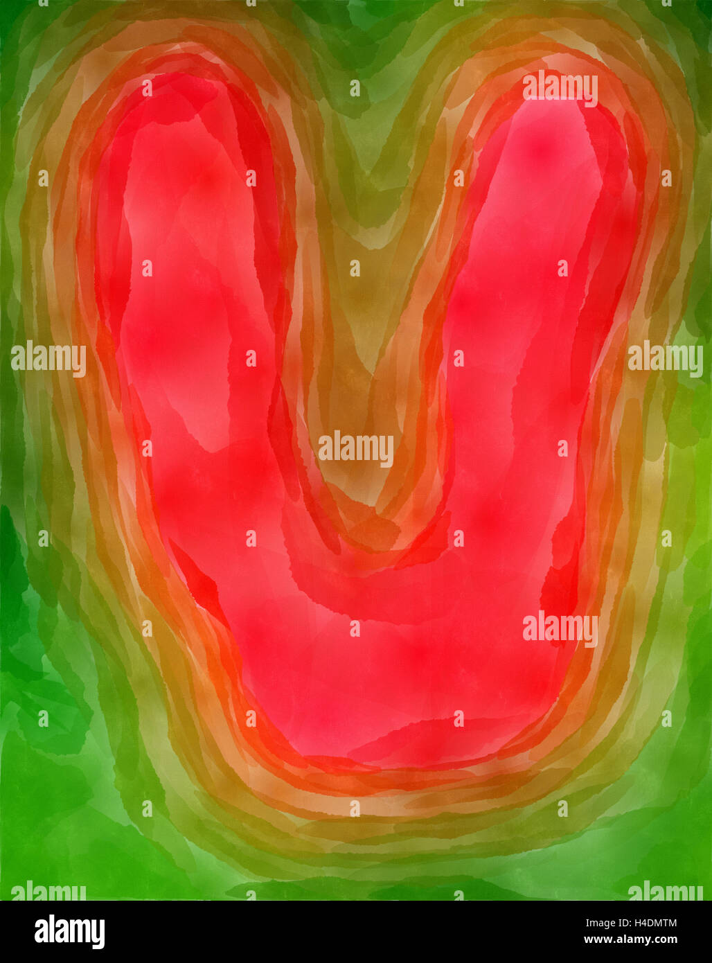 V sign painted hi-res stock photography and images - Alamy