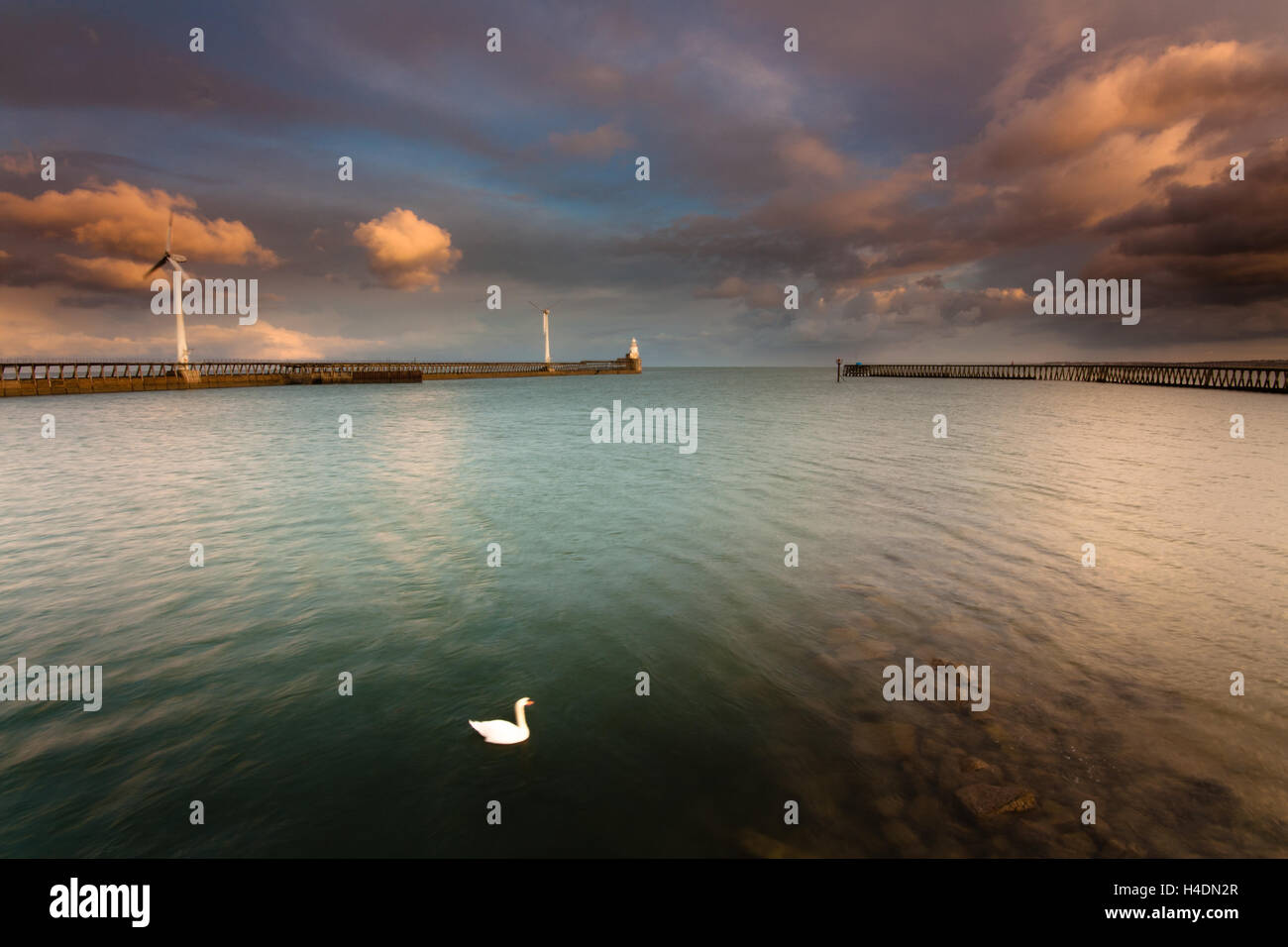 Blyth harbour east pier hi-res stock photography and images - Alamy