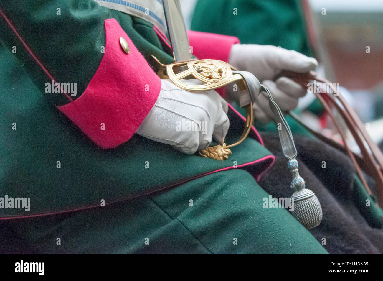 Leather rein hand hi-res stock photography and images - Alamy