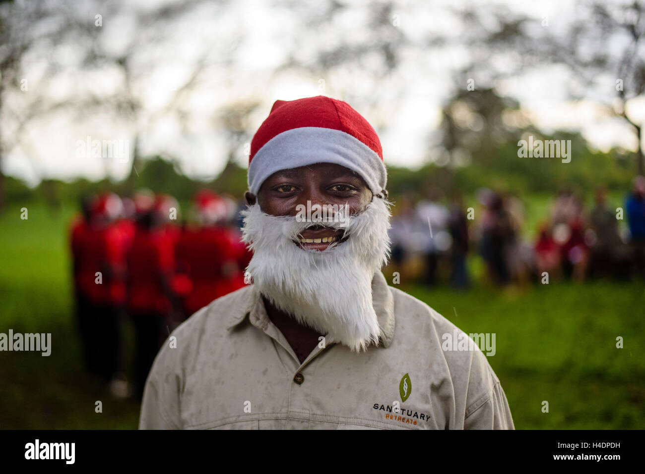 An African Santa Claus in the South Luangwa national park in Zambia ...