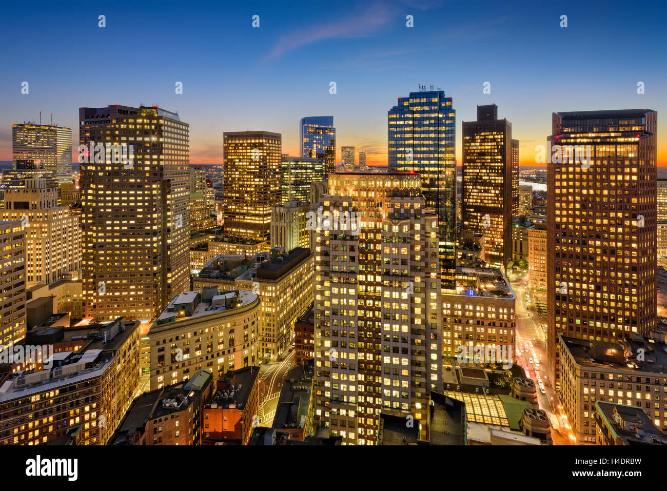 Massachusetts downtown city skyline hi-res stock photography and images ...