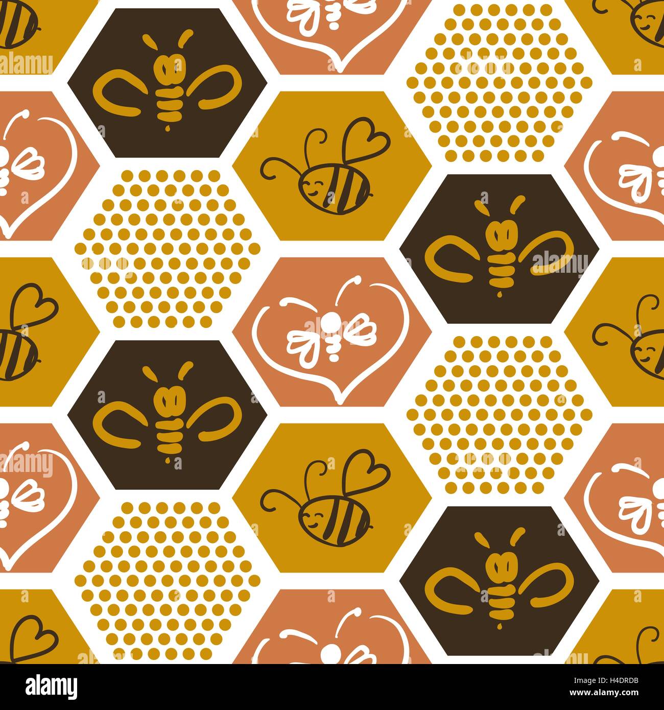 Vector background with bees for your design Stock Vector Image & Art ...
