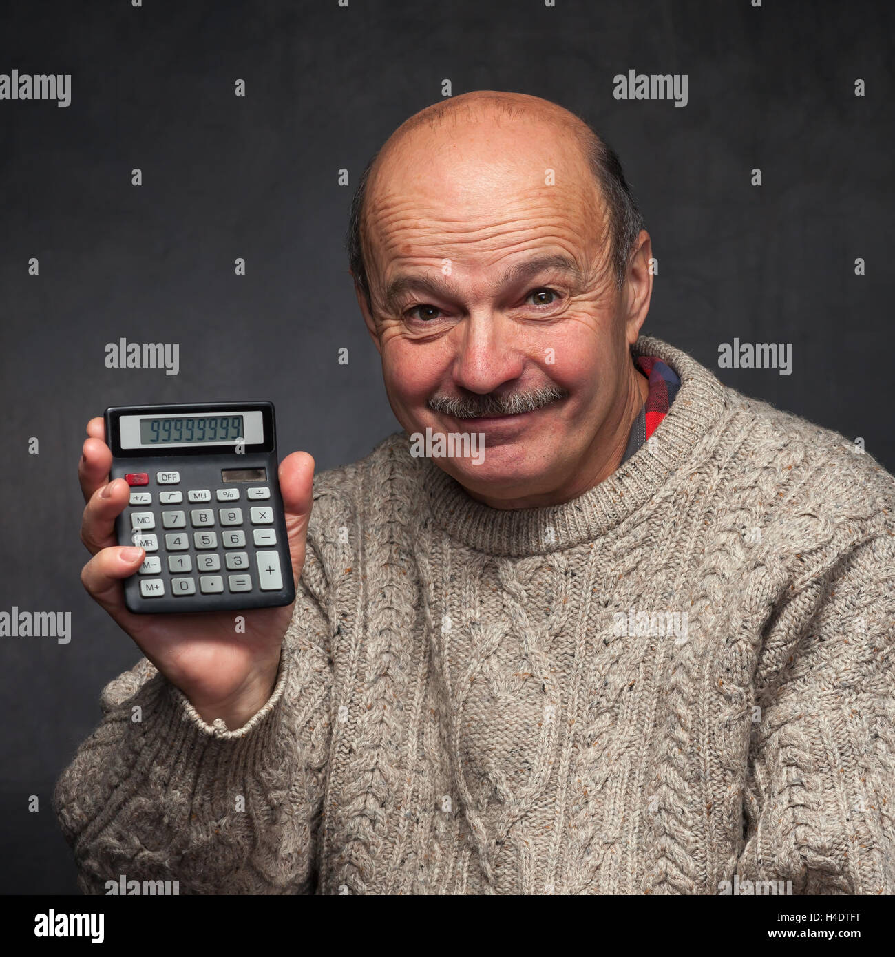 smiling from good news of bank account Stock Photo - Alamy