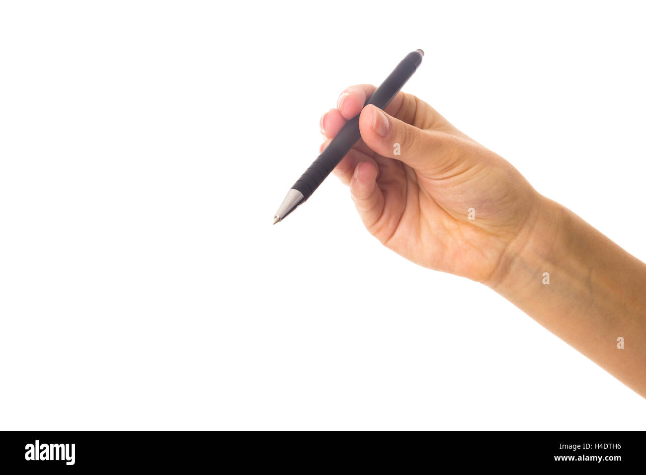 Hand writing pen Cut Out Stock Images & Pictures - Alamy