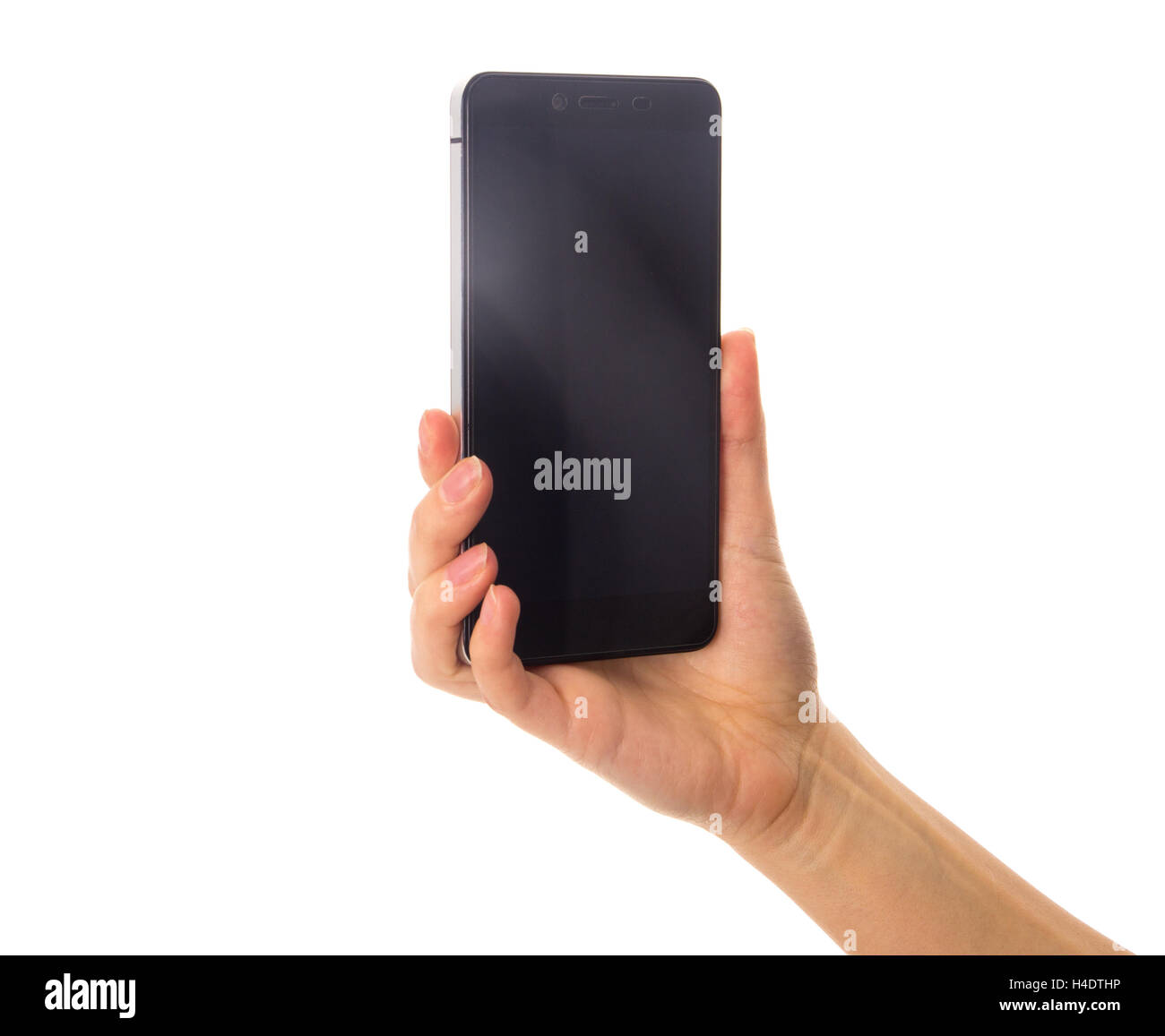 Holding phone thumb up Cut Out Stock Images & Pictures - Alamy