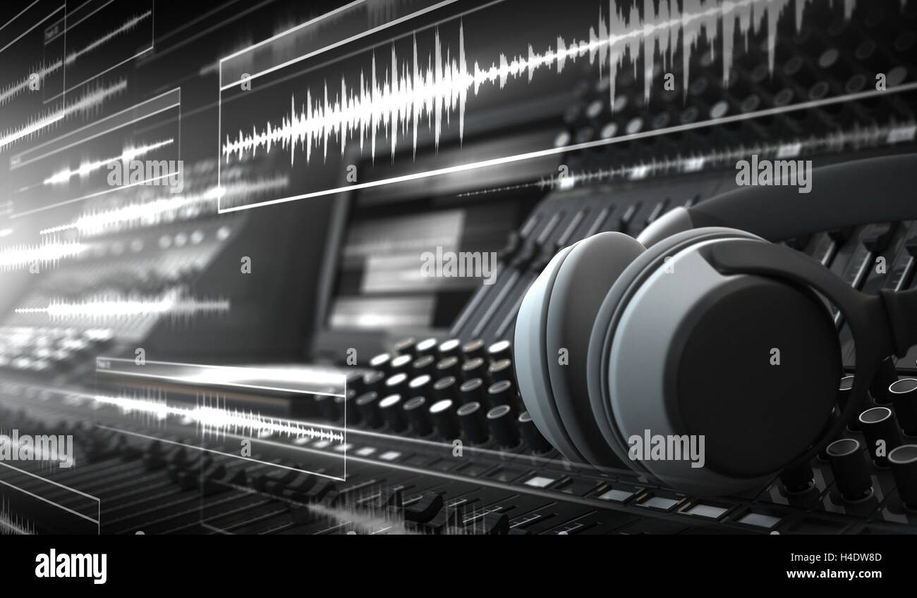Sound Studio and Audio Tracks Stock Photo - Alamy
