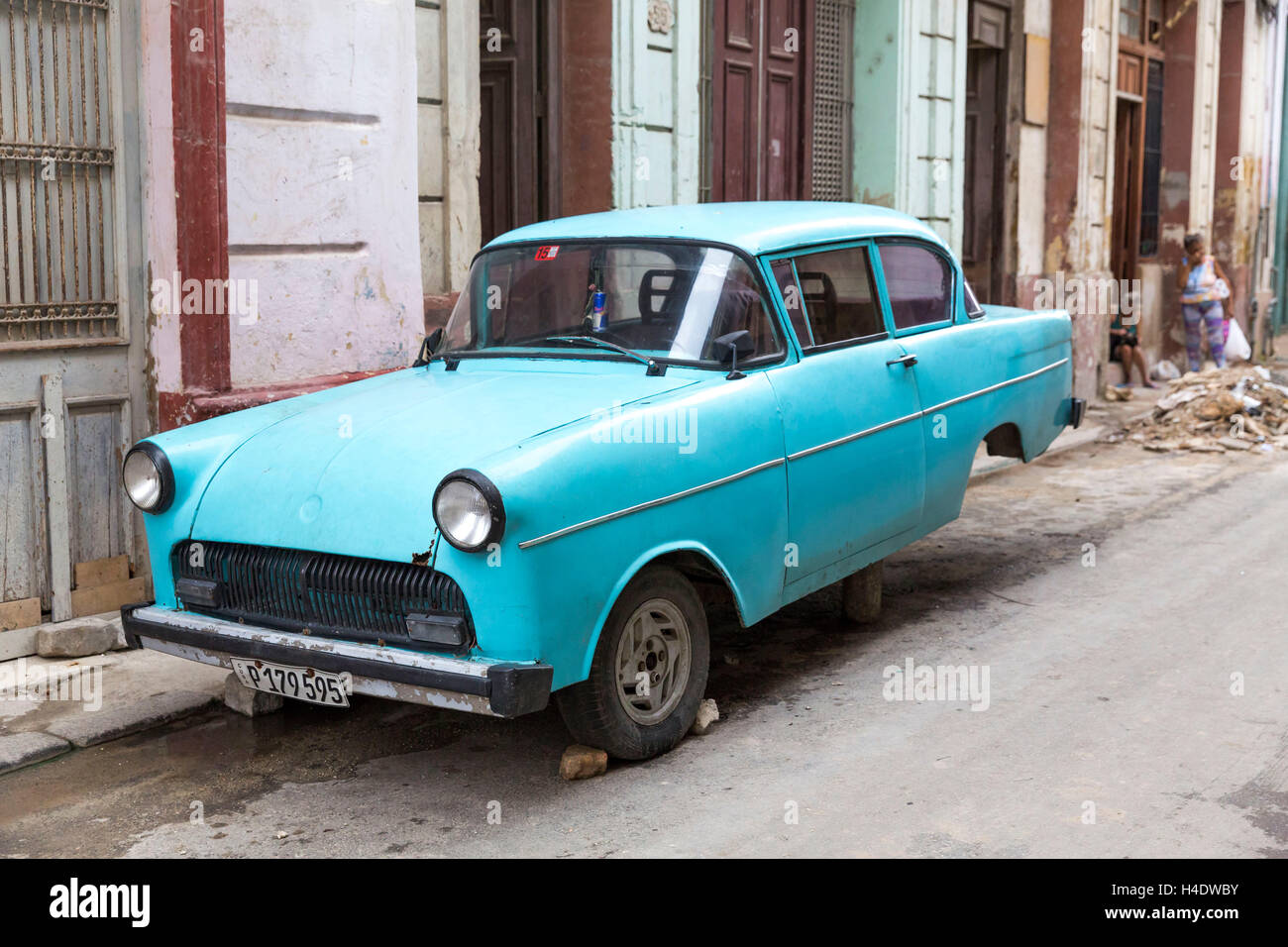 The old timer which repaired on street hi-res stock photography and ...
