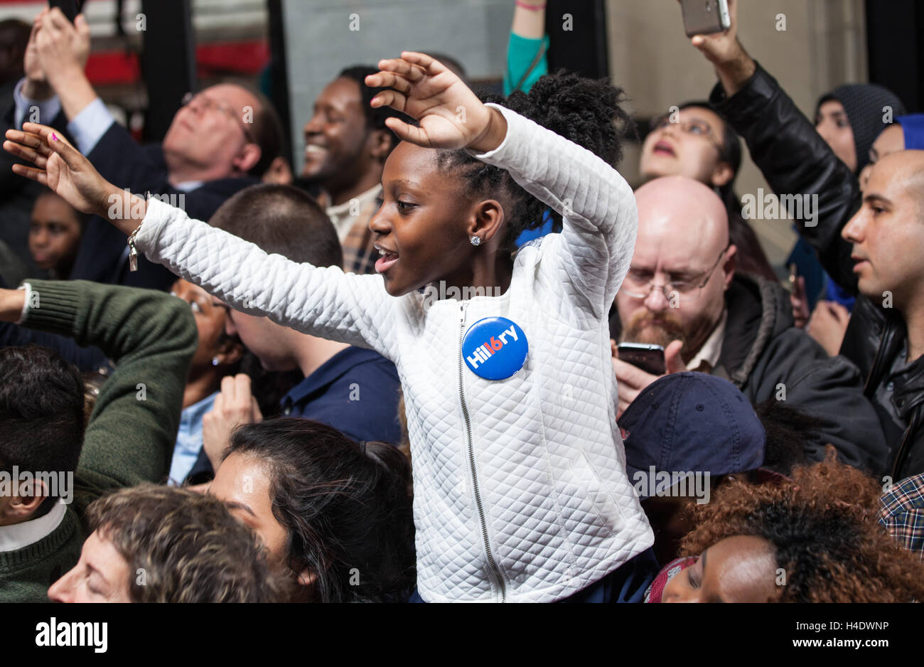 Hillary Clinton supporters at a Grassroots organizing event held at The ...